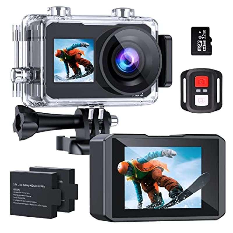 Promo Adostob 4K30FPS Action Camera,40m/131ft Underwater Cameras,170 ...