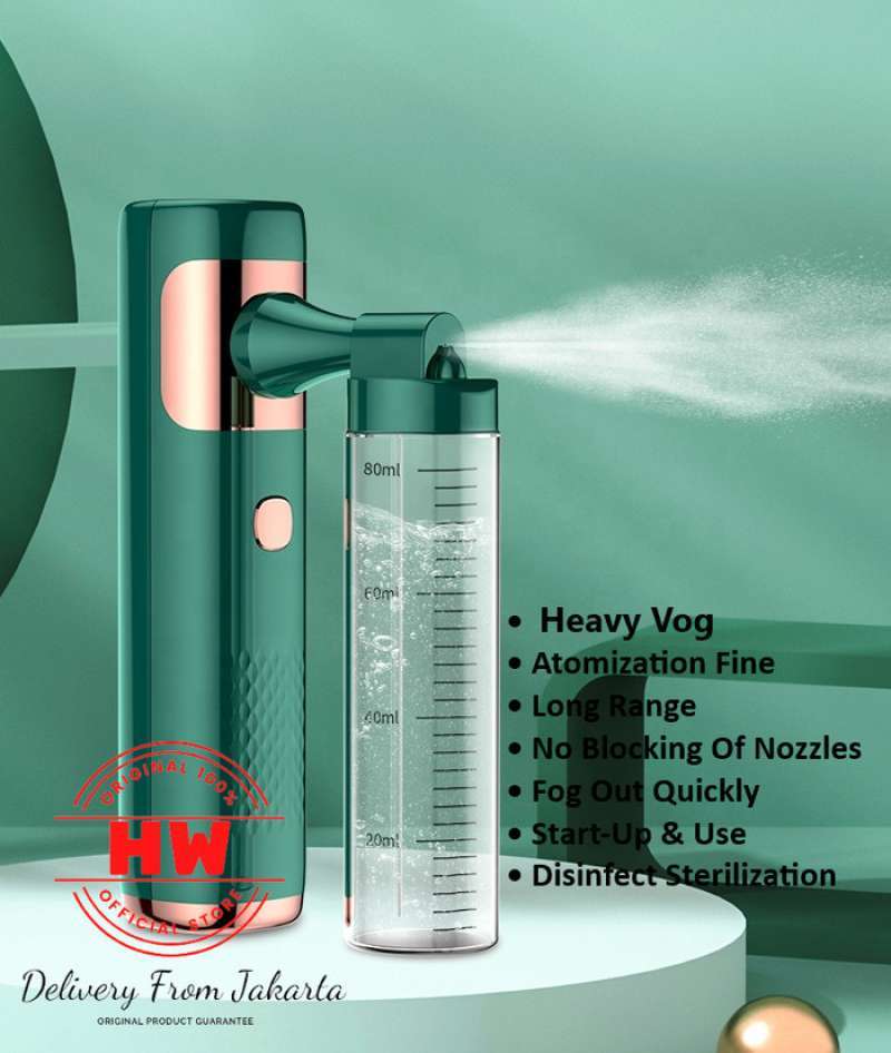 Jual NANO SPRAY GUN MINI DISINFECTANT WIRELESS PORTABLE ATOMIZER 80ML ...