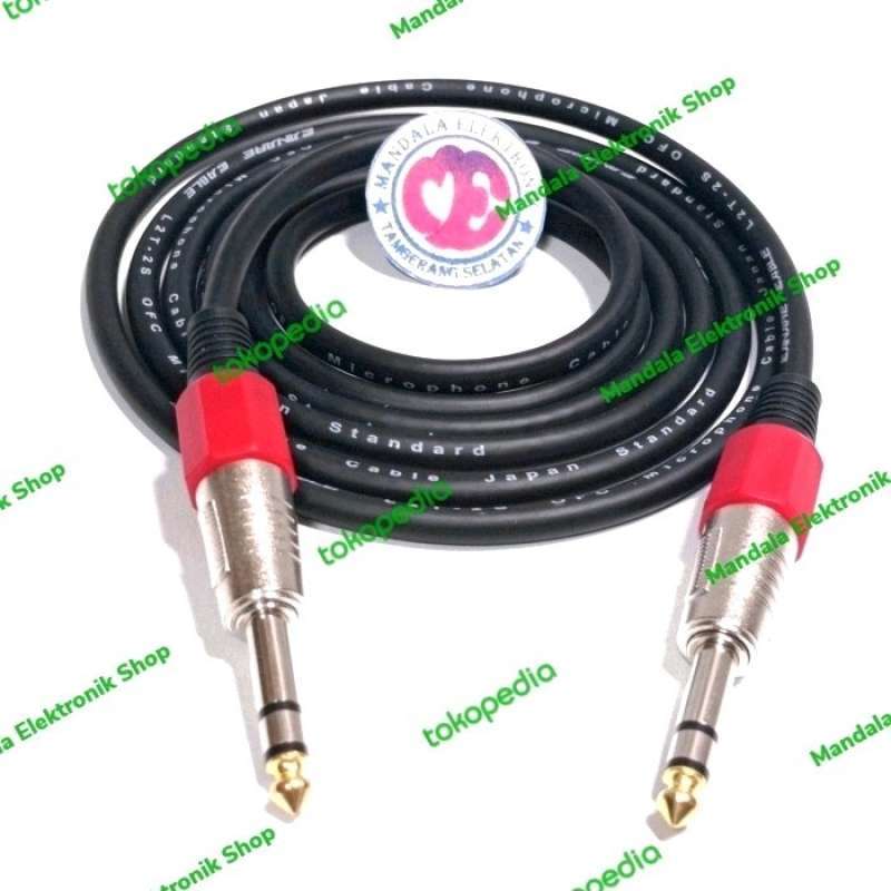 Jual Kabel Jack Trs Akai Stereo 6.5mm Kabel Akai Stereo Trs 3 Meter Di ...