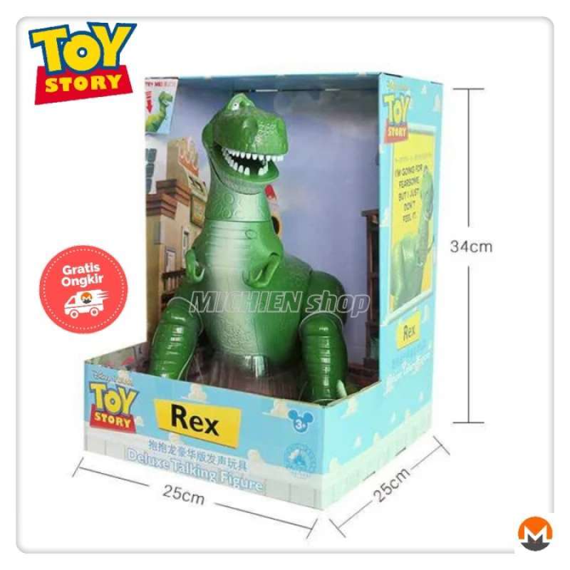 Promo Action Figure Talking Rex Disney Movie Toy Story Dinosaurus ...