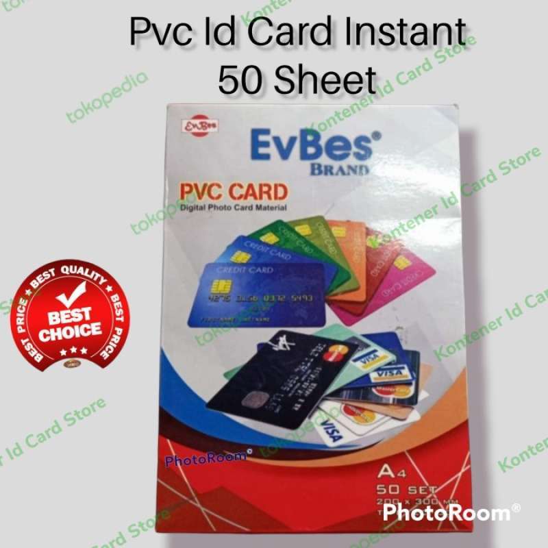 Promo Kertas Pvc Id Card A4 isi 50/Bahan Pvc Id Card Diskon 23% di ...