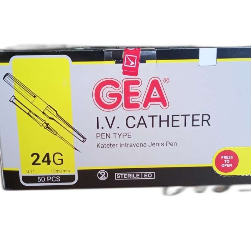 Jual Iv Catheter Gea 18g 20g 22g 24g 26g Pen Type Kateter Intravena Di Seller Chintya Store ...