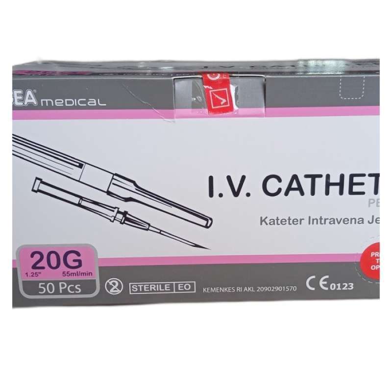 Jual Iv Catheter Gea 18g 20g 22g 24g 26g Pen Type Kateter Intravena Di ...