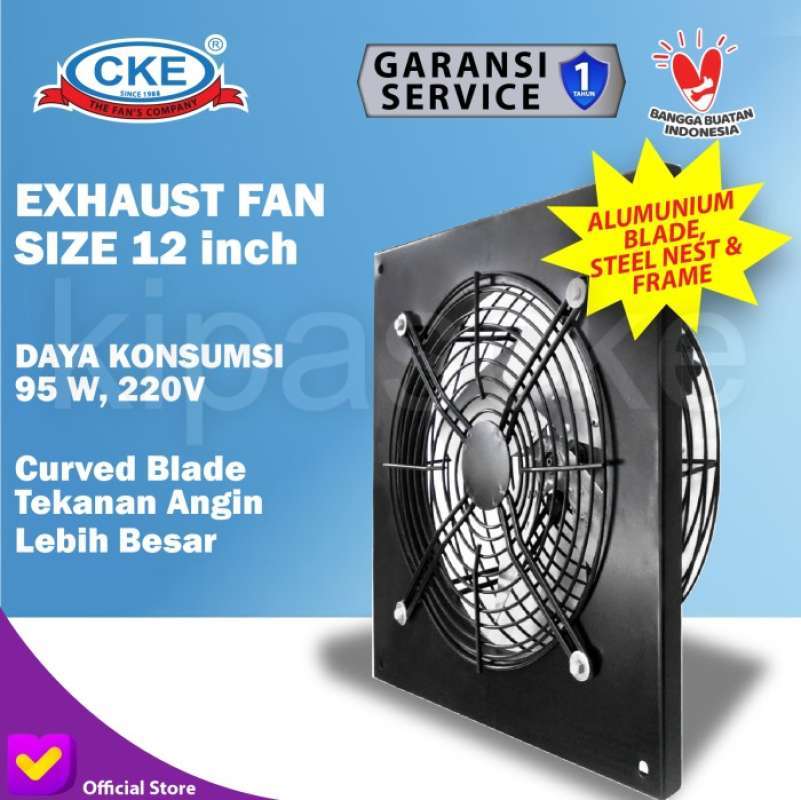 Promo Exhaust Fan 12 Inch Exhaust Industrial Fan Hexos/Exhaust Dinding ...