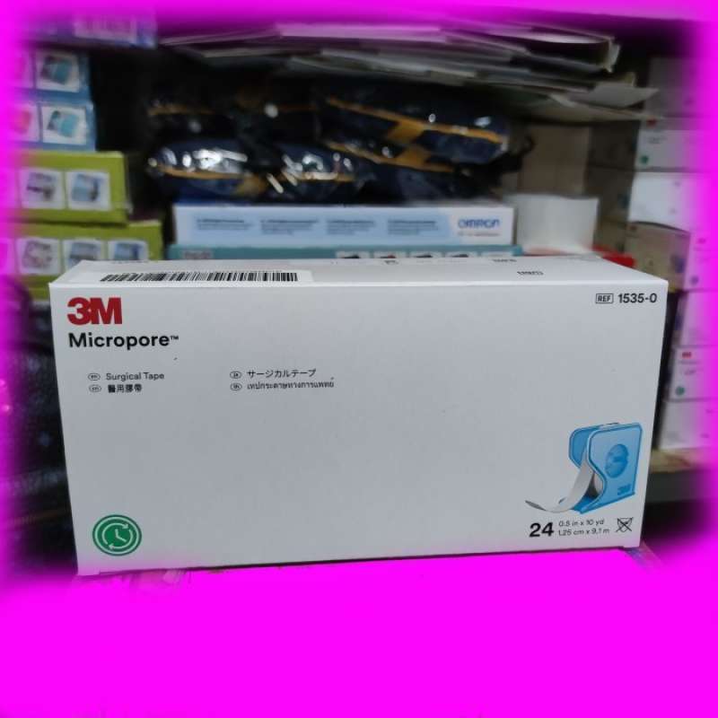 Jual 3M Micropore Plester Putih Kain Kassa Perban Surgical Tape Box di ...
