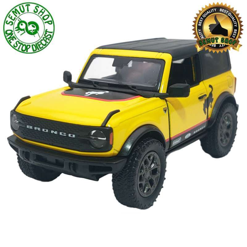 Promo Kinsmart 2022 Ford Bronco with printing Hard Top Miniatur Mobil ...