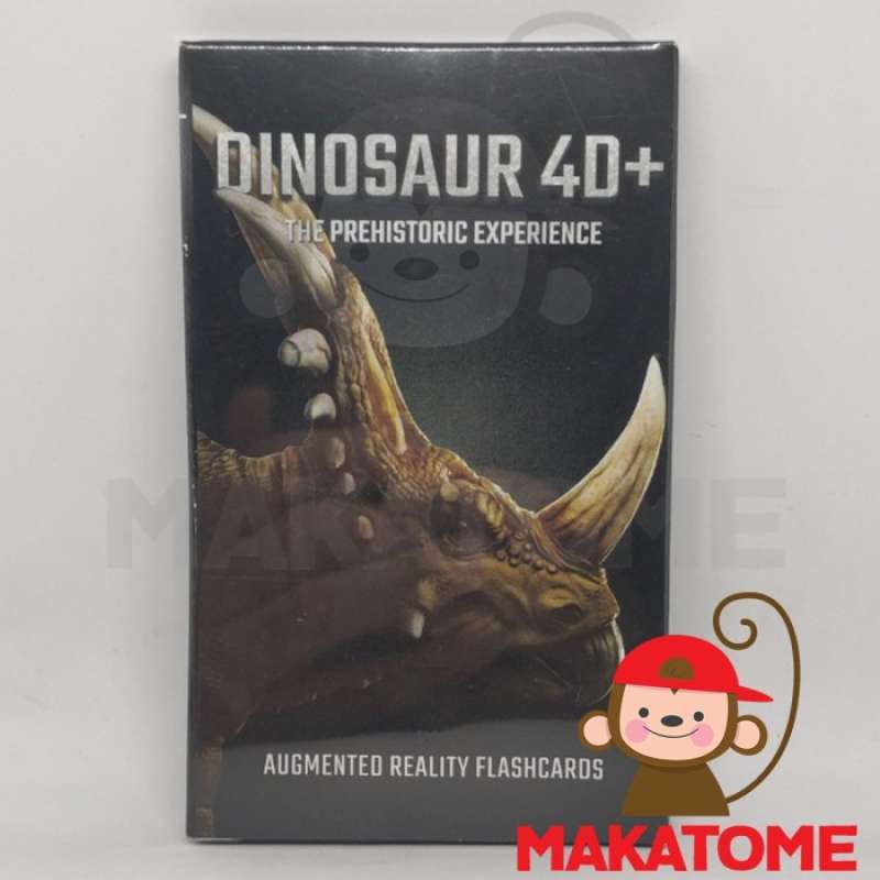 Promo Octagon 4D+ Augmented Reality Flashcard DINOSAUR cards flash AR ...