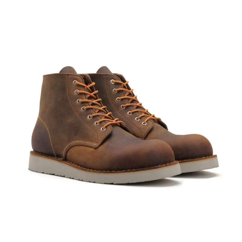 Promo Lewis Aztec Tan - Sepatu Kulit Round Toe Rugged Masculine Boots ...