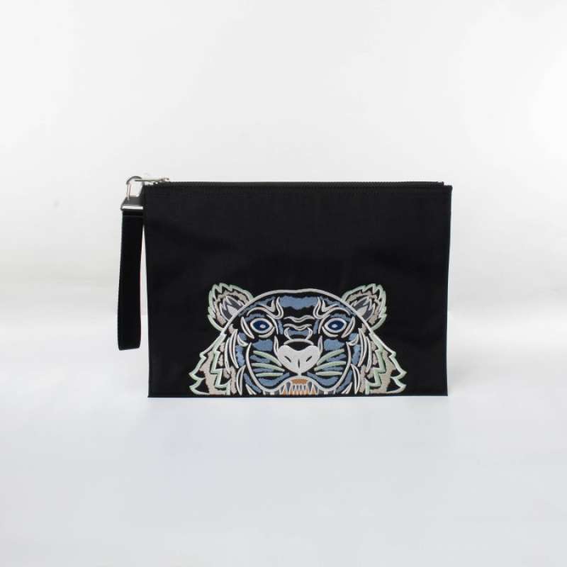 Jual Tas Kenzo Tiger Blue Green Black Clutch Bag 100% Original Di ...