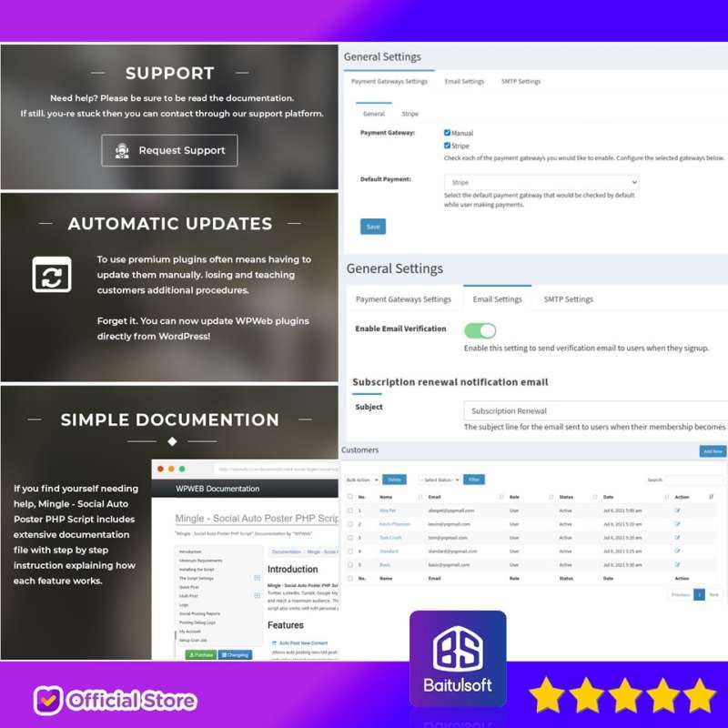 Promo SOURCE CODE APLIKASI MINGLE SAAS - SOCIAL AUTO POSTER & SCHEDULER PHP SCRIPT BY BAITULSOFT ...