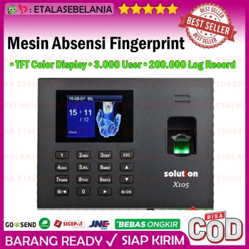 Promo Mesin Absen Sidik Jari - Absensi Finger Print Solution X105 Diskon 23% di Seller Silia ...
