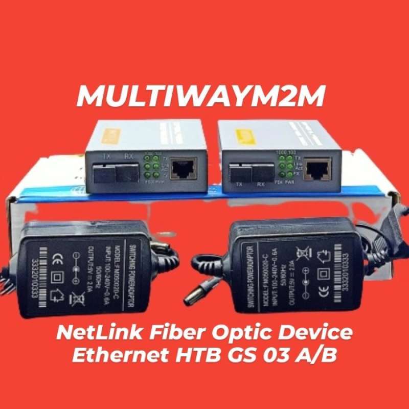 Promo Netlink HTB-GS-03 Gigabit Media Converter RJ45 Fiber Optic Diskon 23% di Seller Silia ...