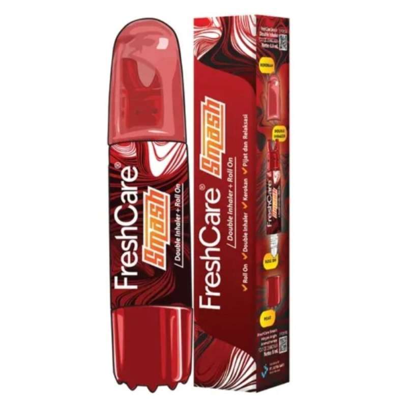 Jual Freshcare Smash Matcha Double Inhaler + Roll On Minyak Angin Pijat ...