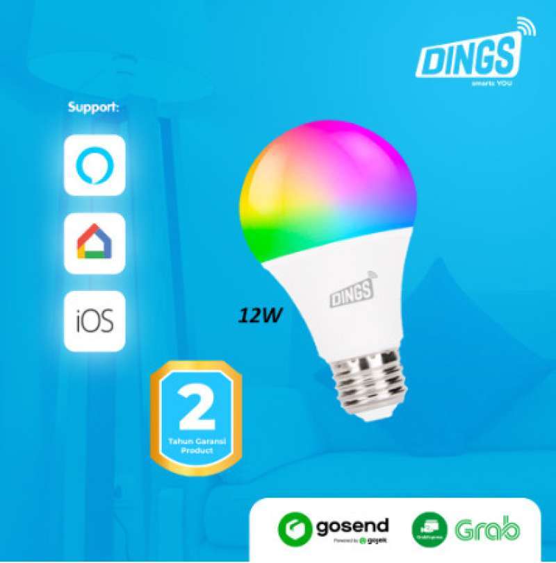 Promo DINGS Smart Bulb 12W RGB CW Lampu Pintar Smart Home Diskon 17% di ... Promo DINGS Smart Bulb 12W RGB CW Lampu Pintar Smart Home Diskon 17% di ...