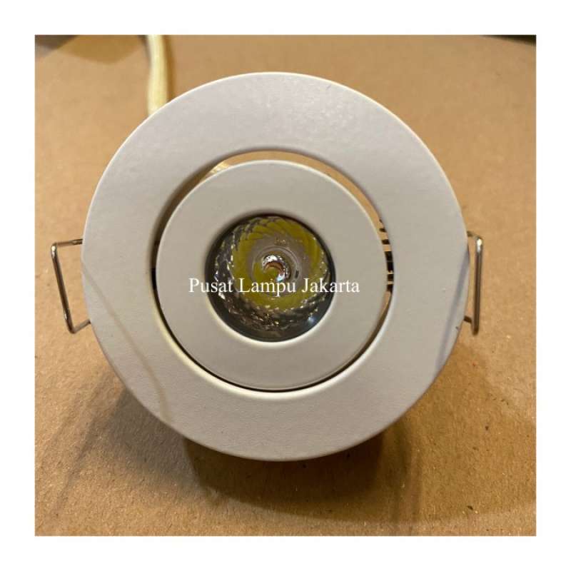 Promo Downlight Spot 1W mini lampu spotlight 1watt 1mata bodi putih ...