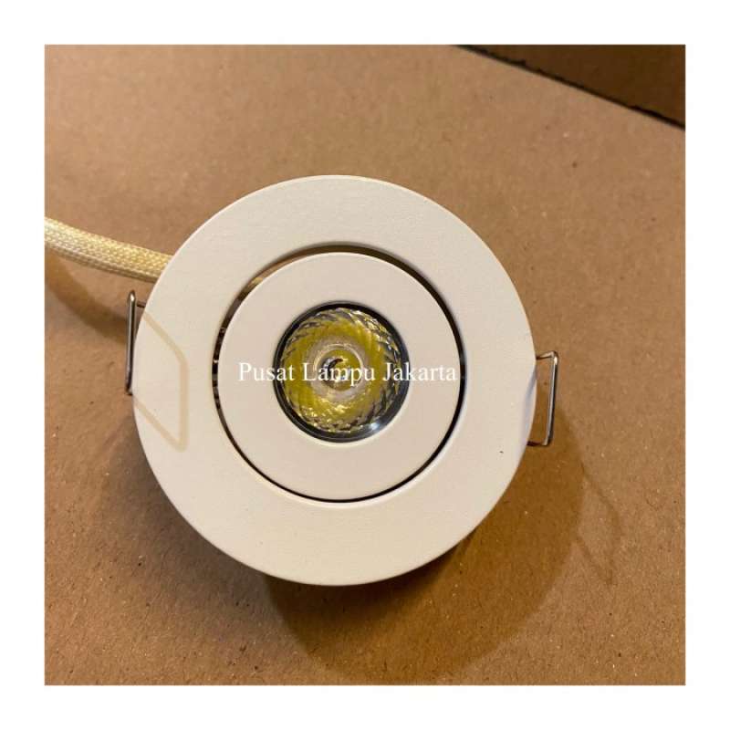 Promo Downlight Spot 1W mini lampu spotlight 1watt 1mata bodi putih ...