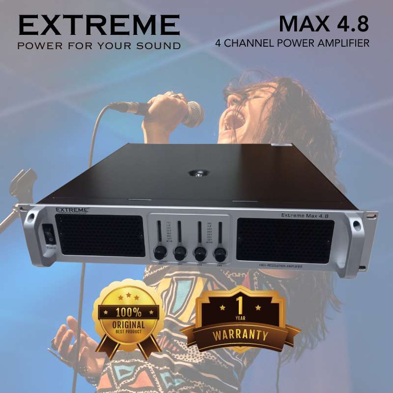 Jual Extreme Max4.8 4-channel Power Amplifier Max-4.8 Original Di ...