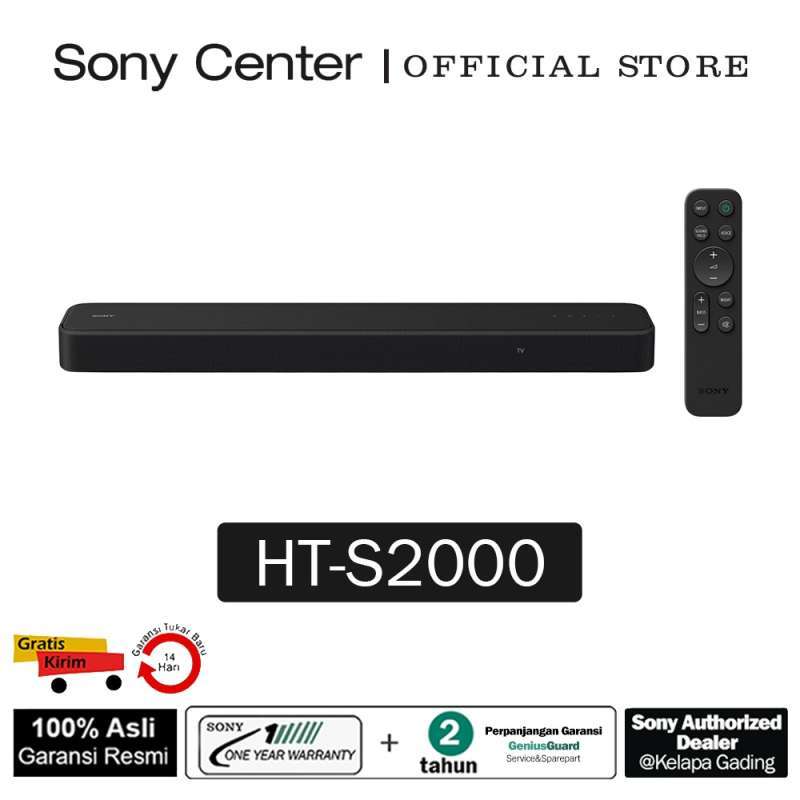 Jual Sony Center Jakarta - SONY HT-S2000 Soundbar 3.1ch DTS:X Dolby ...