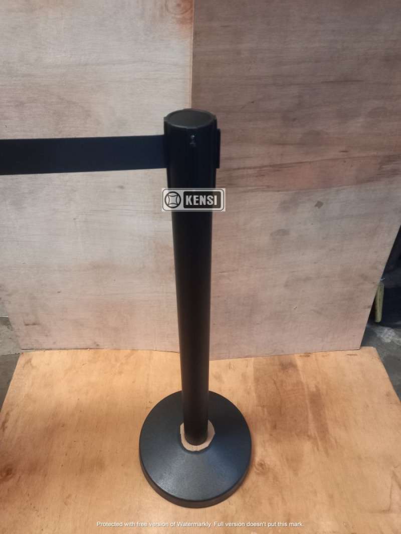 Jual Tiang Antrian Tiang Pembatas Hitam Pita Hitam Di Seller Himaga ...