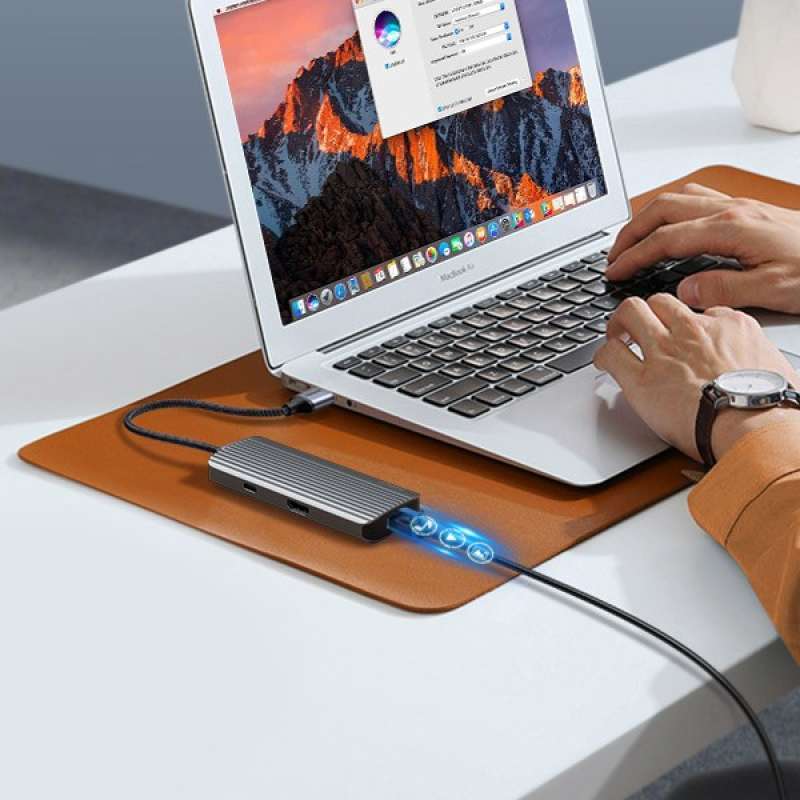 Jual Robot Ht560 6-in-1 Usb C Hub Adapter, With Rj45 1000mbps,hdmi 4k ...