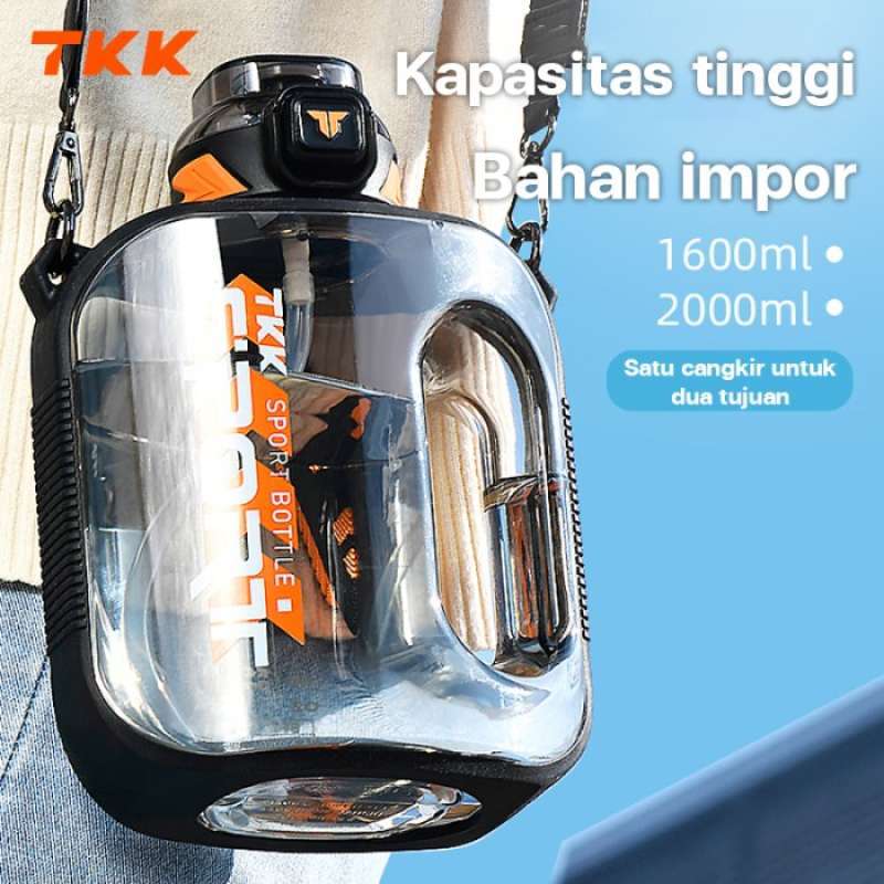 Promo Tkk1022 Botol Minum Jumbo 2 Liter Tali Sedotan Dan Teguk Bpa Free Diskon 23% di Seller ...