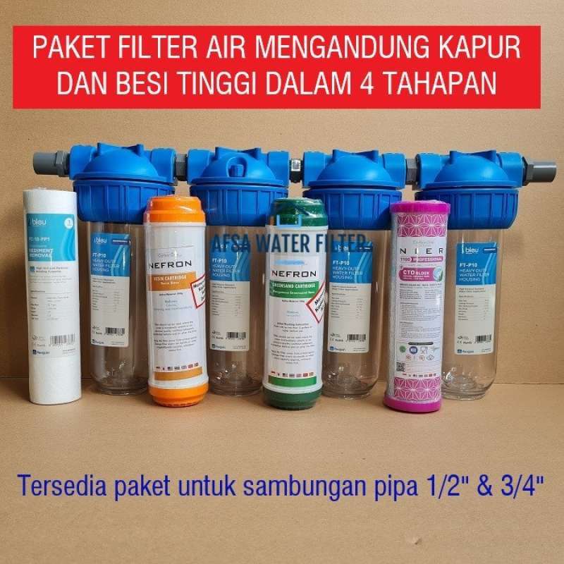 Promo Paket Filter Air Sumur Untuk Kandungan Kapur dan Besi Tinggi 4 ...
