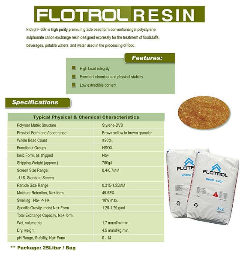 Promo Flotrol Resin Kation / Cation Bag - 25 Liter (spesial Order ...