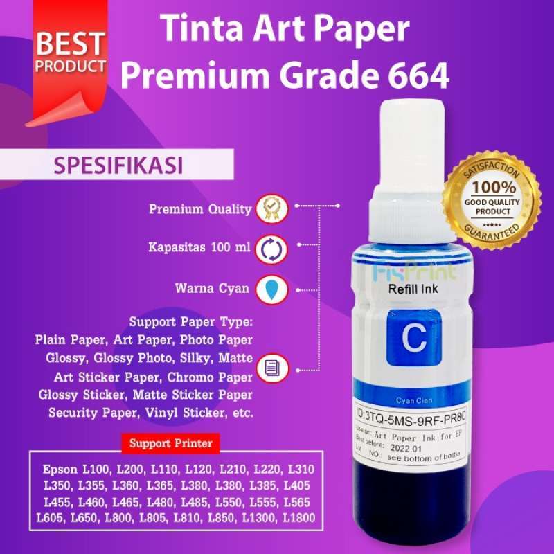 Promo Tinta Art Paper Epson 100ml Refill Ink ArtPaper Printer Epson ...