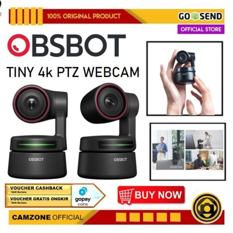 Promo Obsbot Tiny 4K Ai-Powered Ptz 4K Webcam Diskon 23% di Seller XiXiStore - Pasar Minggu ...