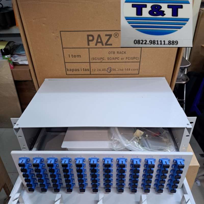 Promo PAZ PAZ ODF OTB RACK 72 CORE ADAPTOR SC/UPC SINGLE MODE FIBER ...