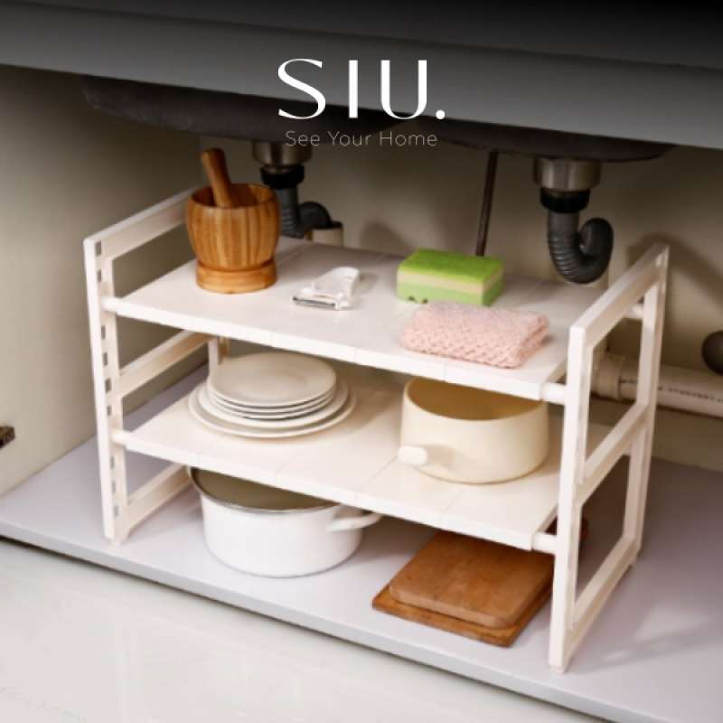 Promo Rak Bawah Wastafel Dapur Stainless Rak Susun Serbaguna ...