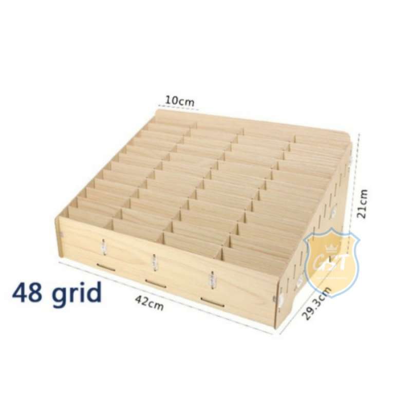 Promo Rak Kotak Kayu Serbaguna 48 Grid Original Diskon 23% di Seller ...