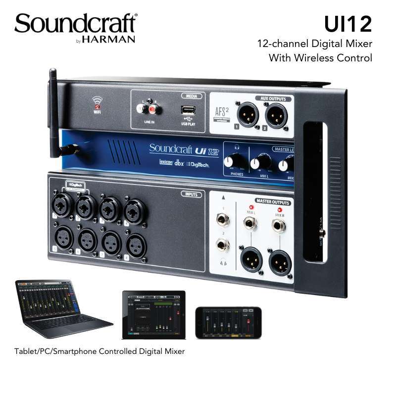 Jual Mixer Audio Soundcraft Ui 12 Original Murah - Harga Diskon ...