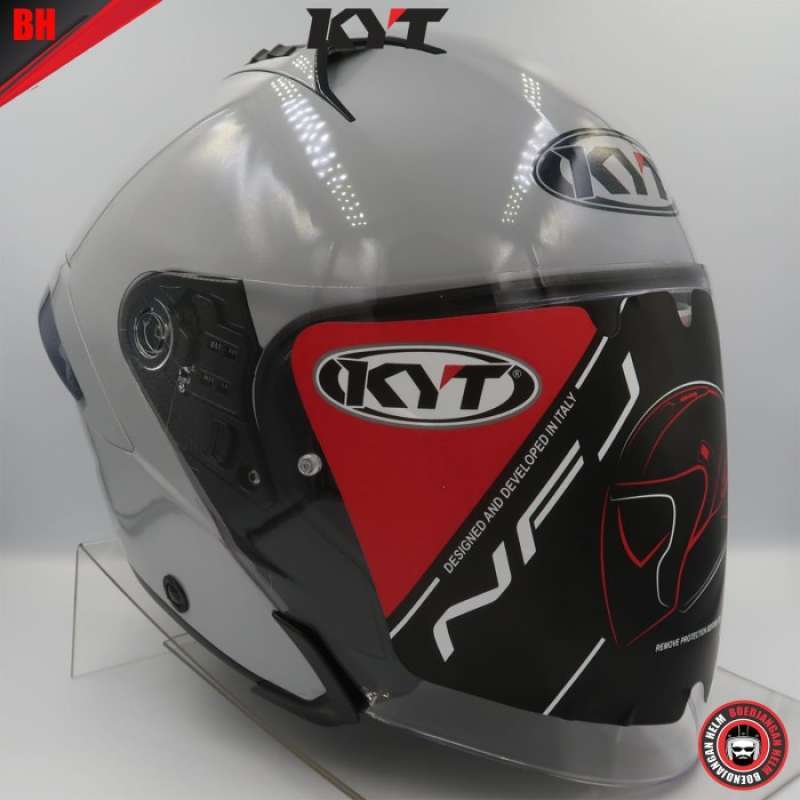 Promo KYT HELM NFJ SOLID ASPHAL GREY - HELM KYT HALF FACE NFJ - KYT NFJ Diskon 23% di Seller ...