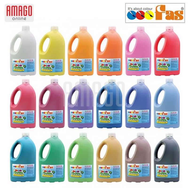 Promo FAS - SUPER TEMPERA WASHABLE POSTER PAINT - 2 LITERS - PILIH ...