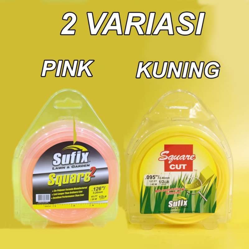 Promo Senar potong rumput snar plastik potong rumput merek SUFIX (1/2LB ...