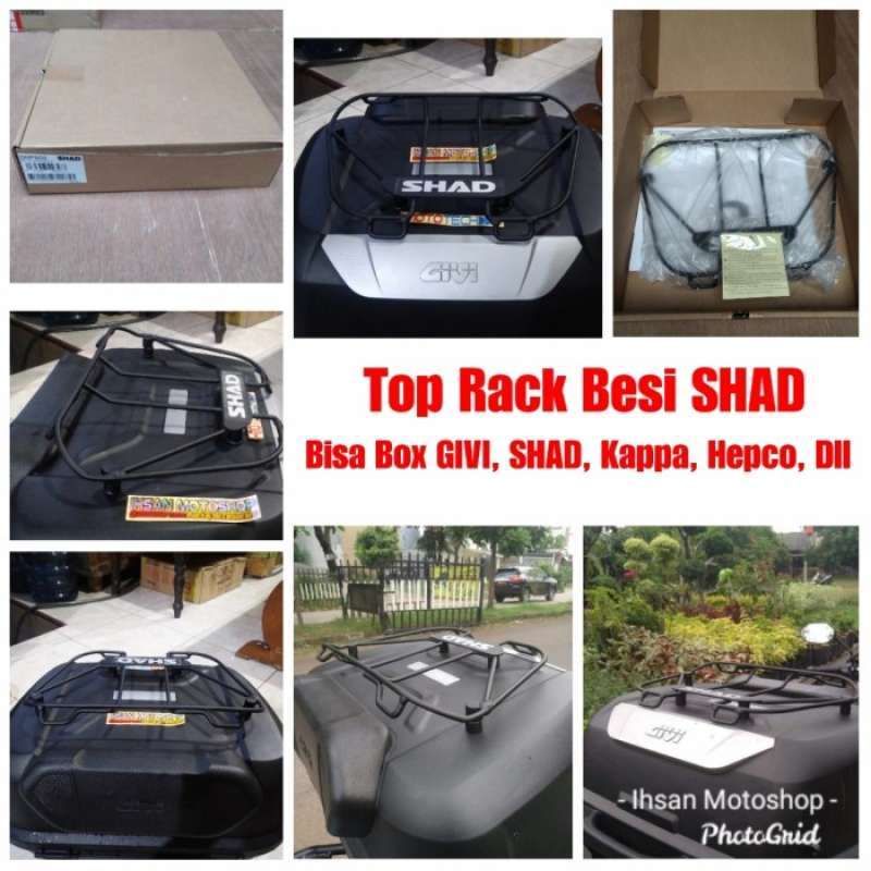 Promo Top Rack Cargo Atas Box Shad Ori Untuk Box Givi Shad Kappa Hepco ...