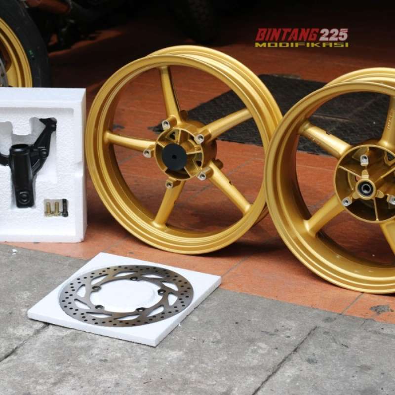 Promo paket velg vrossi sanca R15 V3 MT15 R15 V4 XSR155 set double disk ...