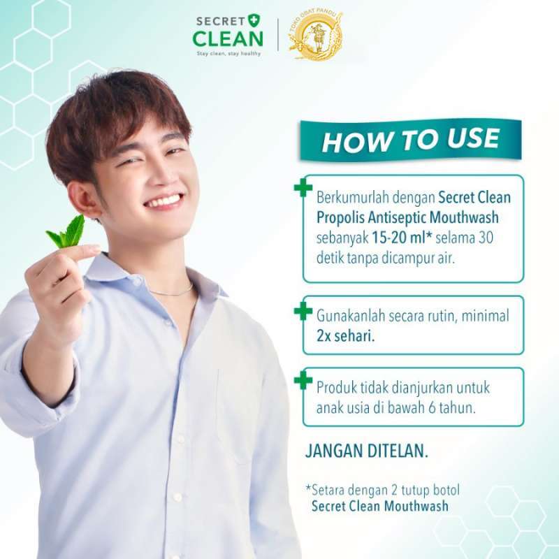 Jual Secret Clean Propolis Antiseptic Mouthwash (150ml) Di Seller Toko ...