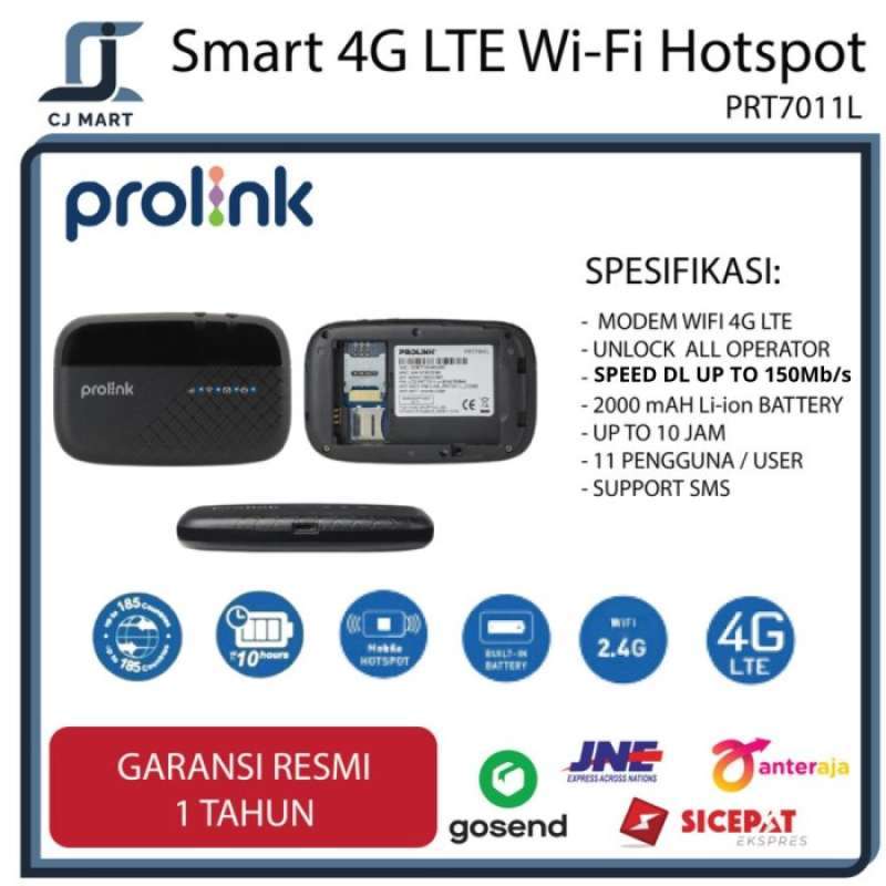 Jual Modem Prolink 4g Prt7011l / 4g Lte Wi-fi / Mifi 4g / Hotspot Di ...