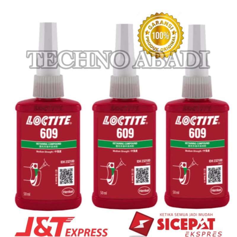Promo LOCTITE 609 50 ML - LEM MATERIAL LOCTITE 609 50ML RETAINING ...