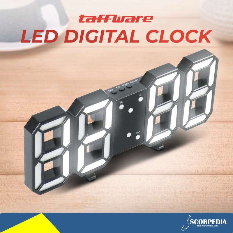 Jual Jam Digital Clock Meja LED Light Minimalis di Seller Scorpedia ...