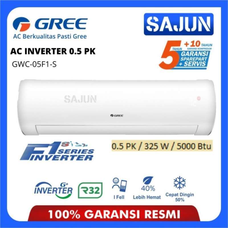Promo GREE AC Split 1 PK Inverter GWC-09F1-S AC 1PK GWC-09F1S Diskon 23 ...