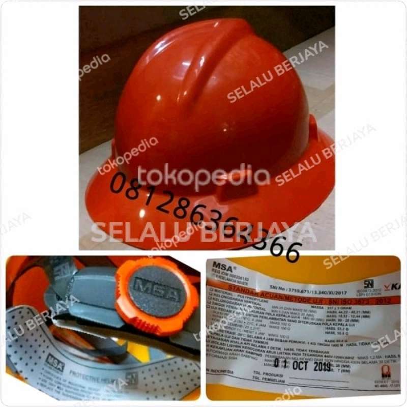 Promo Helm Proyek Fullbrim MSA SNI Merah Diskon 23% di Seller CV. Kenesi Sukarindo - Kalibata ...