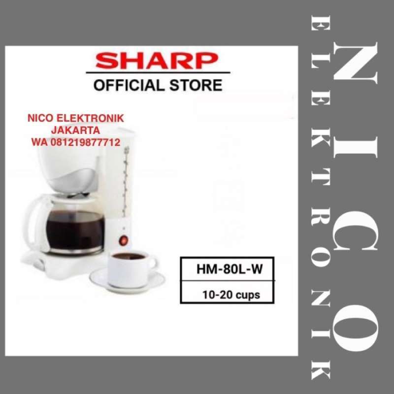 Promo Mesin Kopi Sharp Coffee Maker Hm-80l-w Otomatis Diskon 23% Di ...