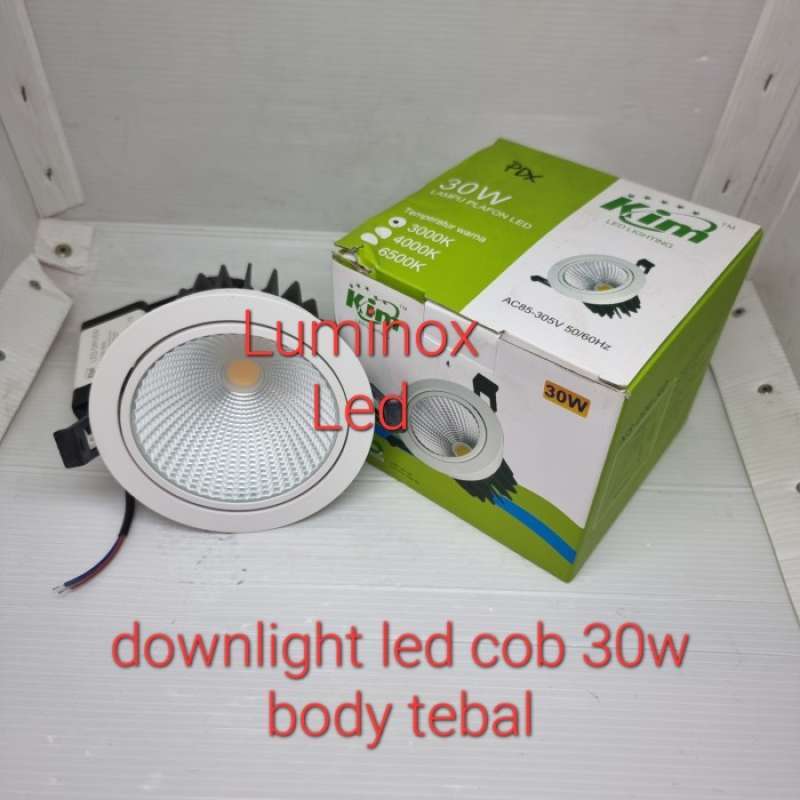 Promo downlight cob kim 4000k 30w 30watt / plafon ceiling led 30 watt 220v Diskon 23% di Seller ...