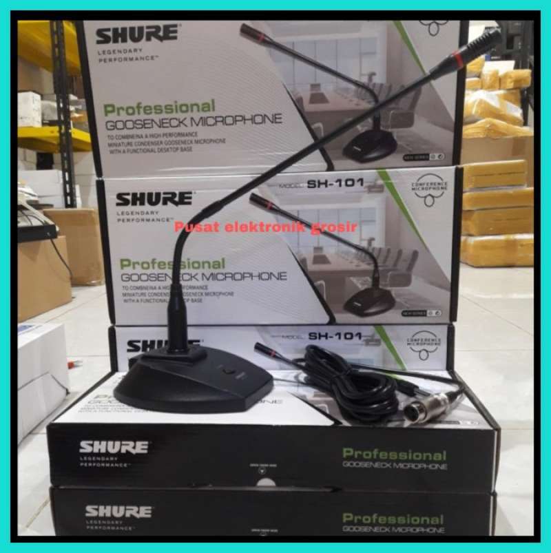 Promo Shure Sh-101 Gooseneck Mic Podium Diskon 23% Di Seller Guaza ...