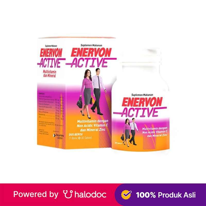 Jual Enervon Active 30 Tablet Di Seller Apotek Halomedika Tebet - Tebet ...