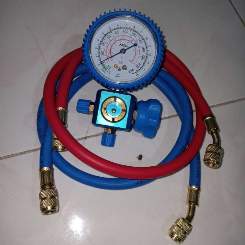 Promo alat isi freon Ac dengan single manifold sightglass Diskon 23% di ...