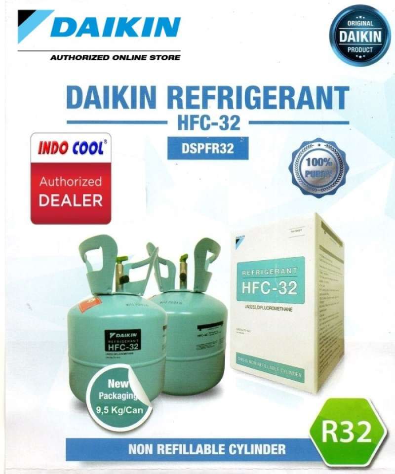 Promo FREON R32 DAIKIN, REFRIGERANT R32 DAIKIN (9,5Kg) Diskon 23% di Seller PT. Wakasa Pratama ...